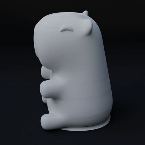 3d Printable Cute Capybara Companion Figure Stl 3d Print File Digital Download For 3d Printing