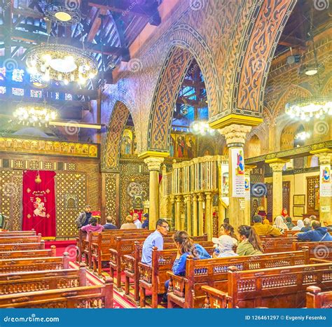 The Historical Church In Coptic Neighborhood In Cairo Egypt Editorial