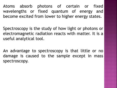 Ppt Spectroscopic Methods Of Analysis Powerpoint Presentation Free Download Id5271998
