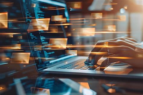 Transfer Digital Files Securely Using Cloud Technology And Internet Protocols Concept Secure