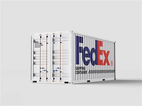 Fedex Shipping Container Mockup On Behance Behance
