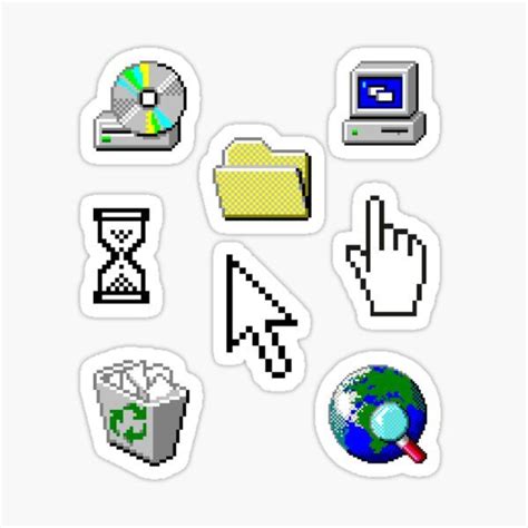 Windows 95 Icon Sticker Pack