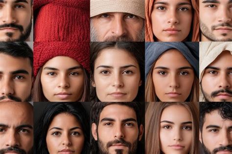 Cultural Diversity Collage A Collage Of Diverse Hispanic Faces