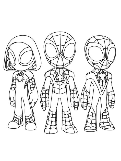Spidey And His Amazing Friends Coloring Pages
