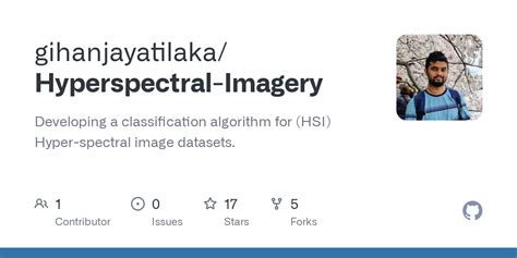 Github Gihanjayatilakahyperspectral Imagery Developing A Classification Algorithm For Hsi