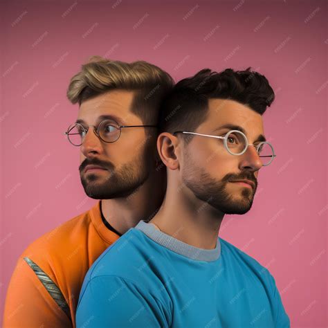 Premium Photo Profile Photo Of Modern Gay Couple Proud And Peace