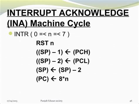 8085 Interrupts Ppt Operating Systems Computer Software And Applications