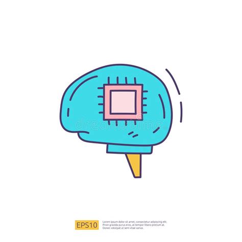 artificial intelligence ai concept with circuit board data and brains