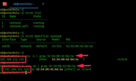 Find The Ip Address Of A Kvm Virtual Machine Ostechnix