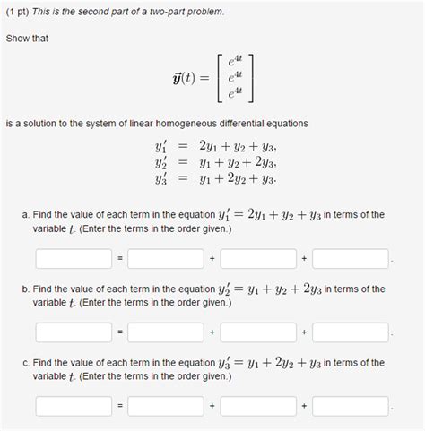Solved This Is The Second Part Of A Two Part Problem Sho
