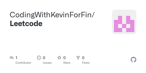 Github Codingwithkevinforfinleetcode