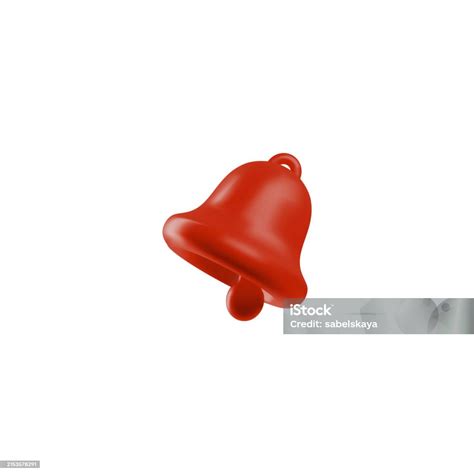 클래식 레드 3d 벨 아이콘 벡터 일러스트 레이 션 3차원 형태에 대한 스톡 벡터 아트 및 기타 이미지 3차원 형태 경보알람 과거 Istock