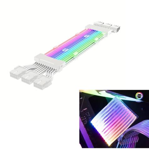 Qustikuri Argb Gpu Power Supply Cable 3 862 Pin Rgb Psu Cables