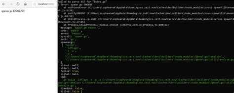 Now Go Go Builder Not Able To Spawn Go Process On Windows Issue Vercel Vercel GitHub