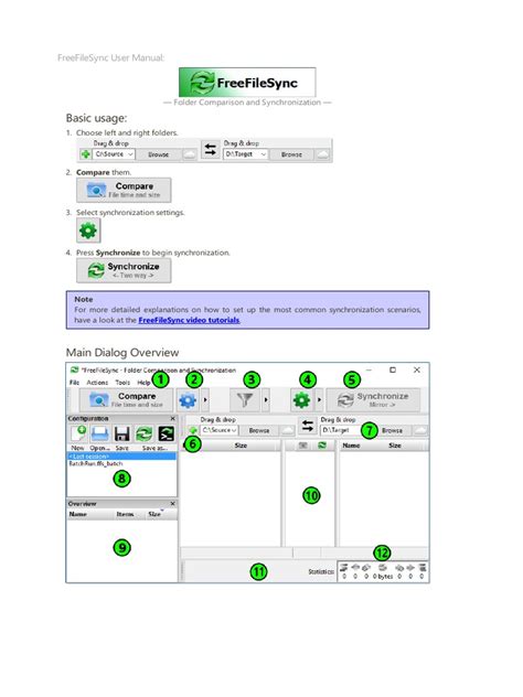 Freefilesync User Manual Download Free Pdf Command Line Interface