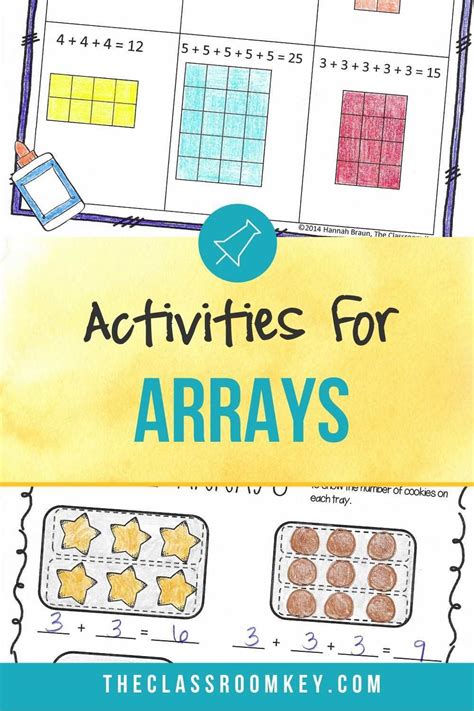 Array Activities Elementary Teaching Resources 2nd Grade Math