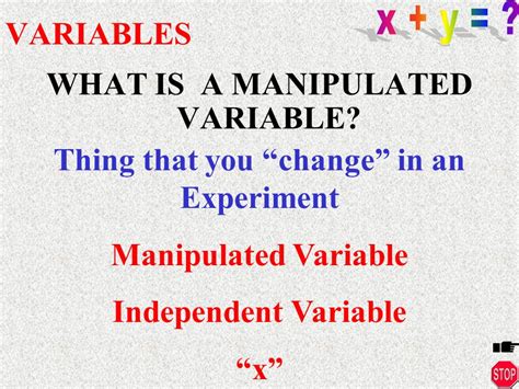 Manipulated Variable Pictures