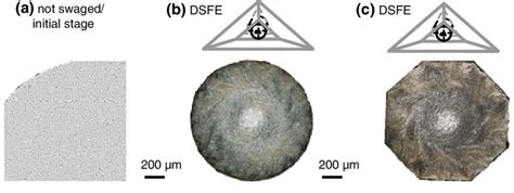42 Microstructure Cross Section Of The Workpieces A Before Forming