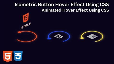 Isometric Button Hover Effect Using Css Animated Hover Effect Using