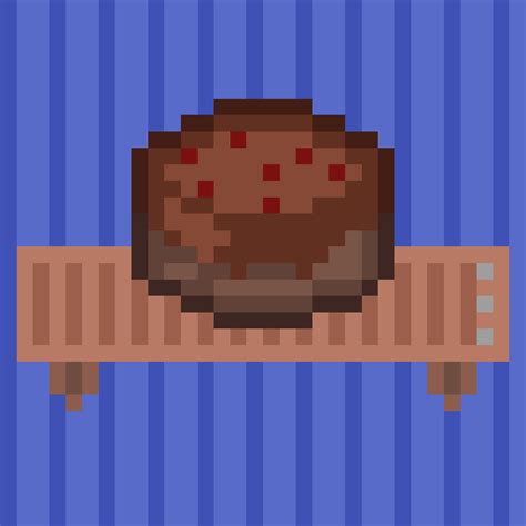 Editing Chocolate Minecraft Cake Free Online Pixel Art Drawing Tool