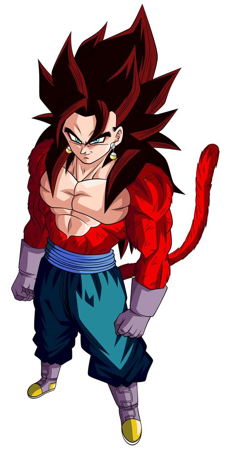 Vegetto Super Saiyajin 4 Render 1 Alt 2 By Ssjrose890 On Deviantart Dragon Ball Super Artwork
