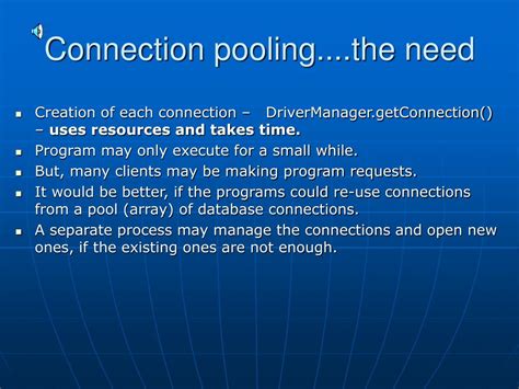 Ppt Cs Connection Pooling Powerpoint Presentation Free Download Id