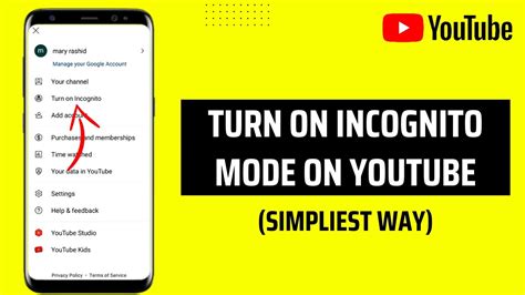 How To Turn On Incognito Mode On YouTube How To Tutor YouTube