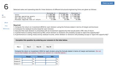 check my work 1 provide the missing data in the following table for a