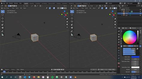 Edit Mode Black And White View After Splitting Window Blender Stack