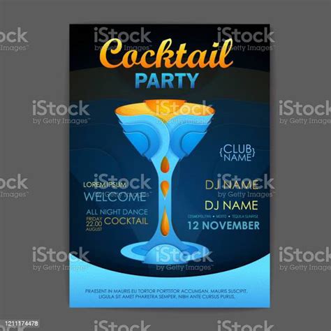 디스코 칵테일 파티 포스터입니다 3d 칵테일 디자인 데킬라 독한 술에 대한 스톡 벡터 아트 및 기타 이미지 데킬라 독한 술