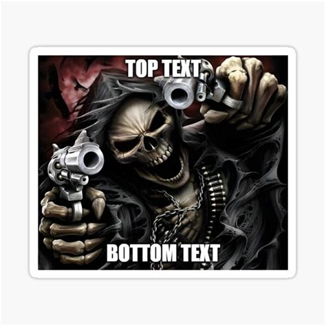 Badass Skeleton Meme 1 Sticker For Sale By Unclehamby Redbubble