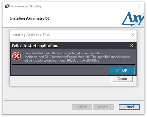 Failed To Start Application Forum My Aximmetry