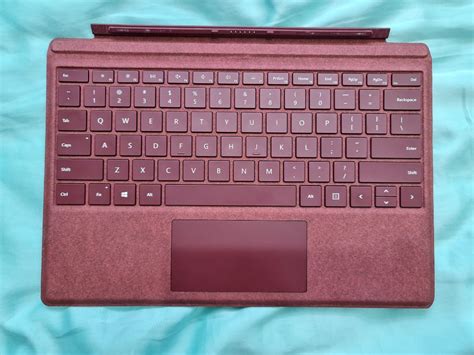 Microsoft Surface Pro Type Cover Burgundy Keyboard Computers And Tech Laptops And Notebooks On