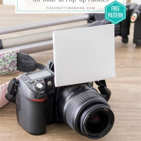 Diy Flash Diffuser For Dslr Built In Pop Up Flashes The Crafting Nook