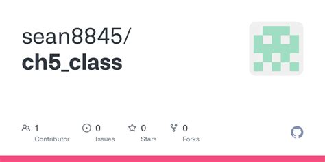 Github Sean8845ch5class