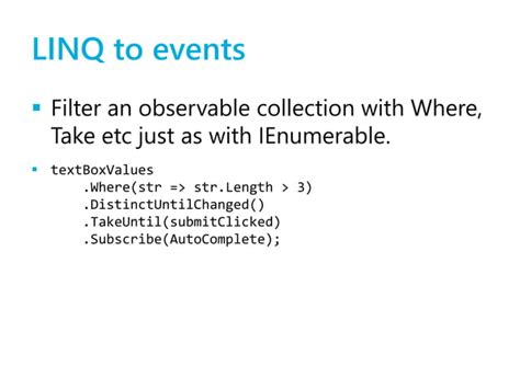 Reactive Extensions Rx Ppt