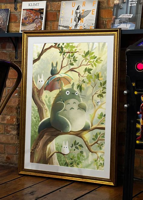 Totoro On The Tree Posters And Prints By Dororo Visual Printler