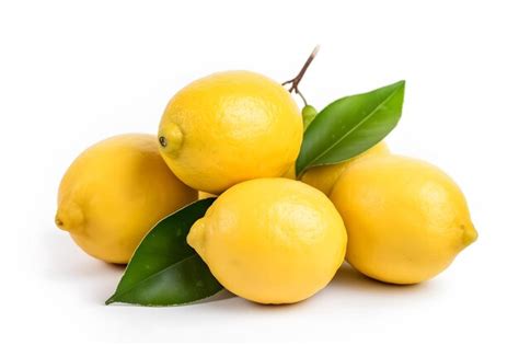 Premium Photo Lemon Fruit Isolated On White Neural Network Ai Generated