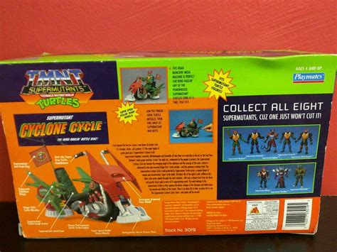 Vtg Playmates Cyclone Cycle Tmnt Super Mutants Vehicle Sealed 1848045016