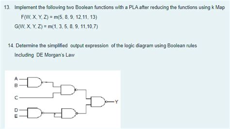 Solved Implement The Following Two Boolean Functions Chegg