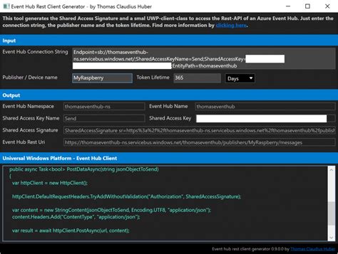 Calling The Azure Event Hub Rest Api From Uwp Wpf And Any Other Net