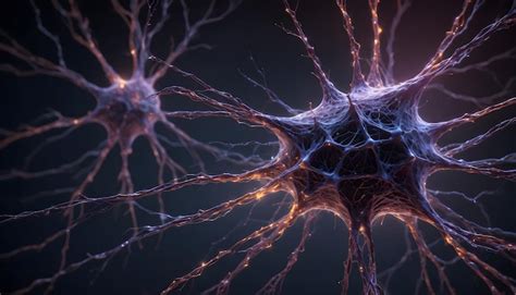 Neural Network Connections Illustrating Synapse And Brain Activity
