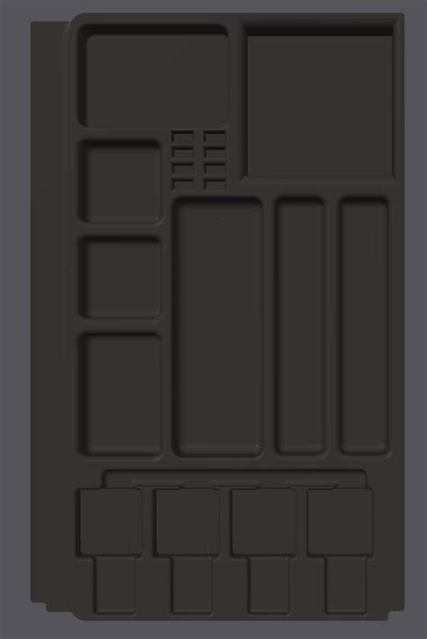 Less Restrictive Organization Insert For Ams Drawer Two Versions By Kirans Download Free Stl