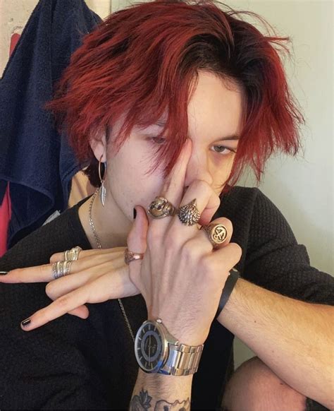 Pin By Shulk On Hair Dyed Hair Men Red Hair Men Black Red Hair