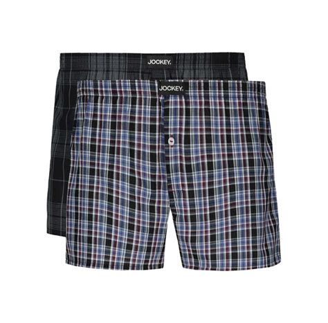 Jockey Logo Plaid Brief