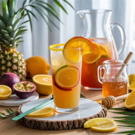 Passionfruit Punch Mocktail Recipe Thirsty Tales
