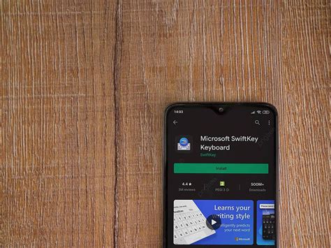 Display Of Microsoft Swiftkey Keyboard App Play Store Page Photo Background And Picture For Free