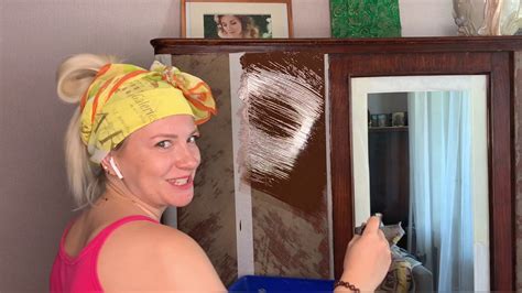 Как покрасить советский шкаф своими руками Youtube