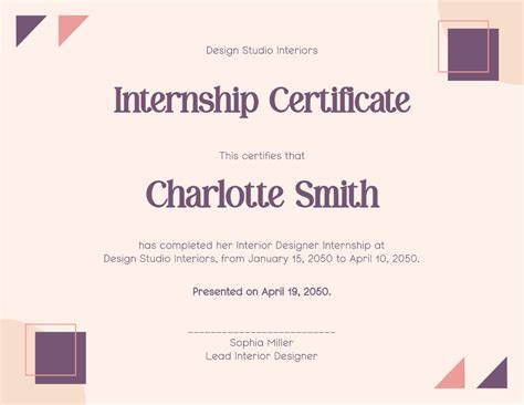 Free Printable Internship Certificate Templates To Customize Online