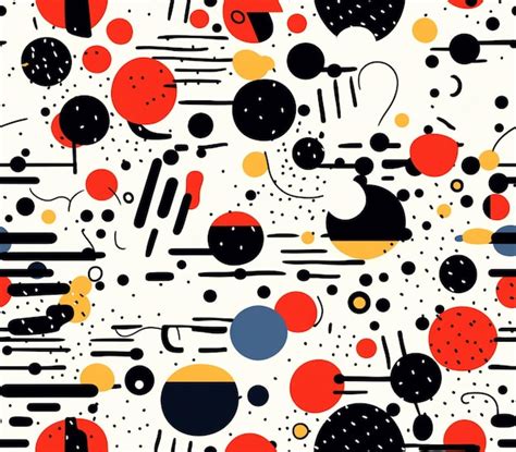 Premium Ai Image A Close Up Of A Pattern With Different Shapes And